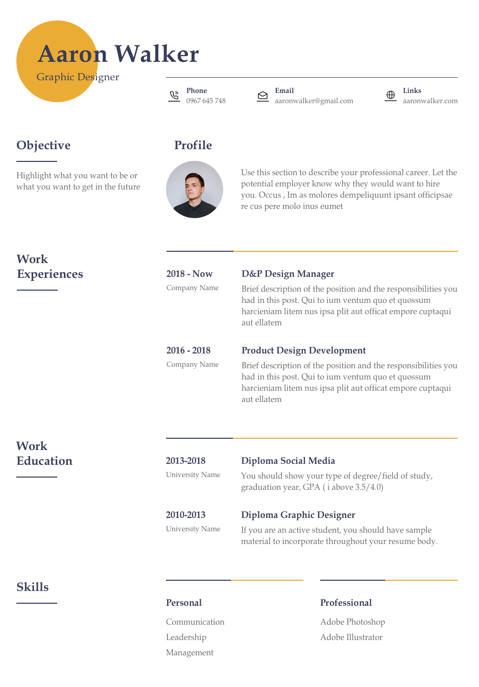 CV Templates - CV Simply
